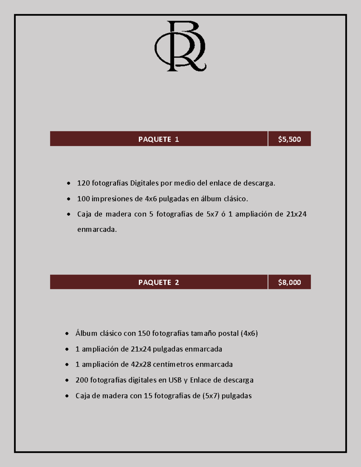 Cotizacion XV´S - dqwD - PAQUETE 1 • 120 fotografÌas Digitales por ...