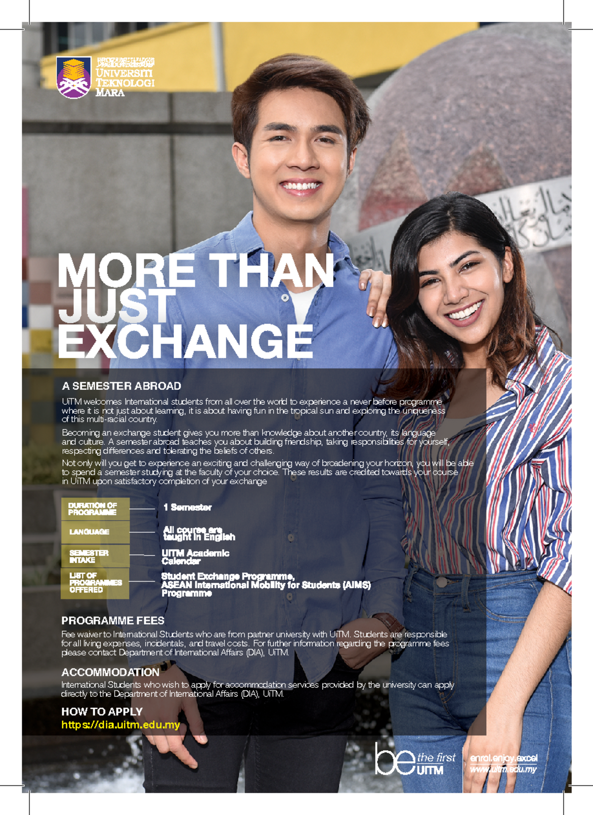 Student Exchange Flyer - the first HOW TO APPLY PROGRAMME FEES ...