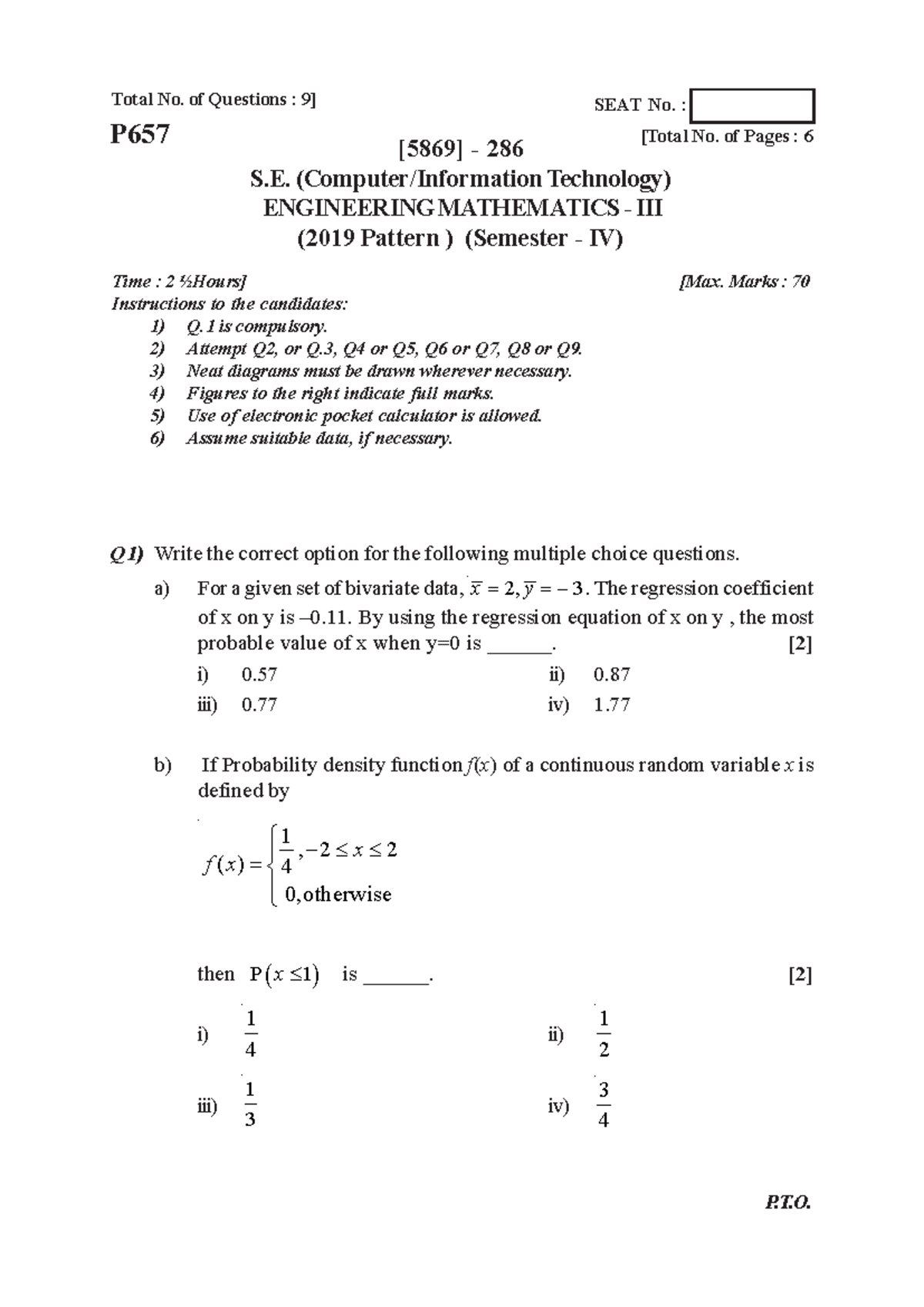 Maths - April 2022 - [5869] - 286 1 Total No. of Questions : 9] [5869 ...