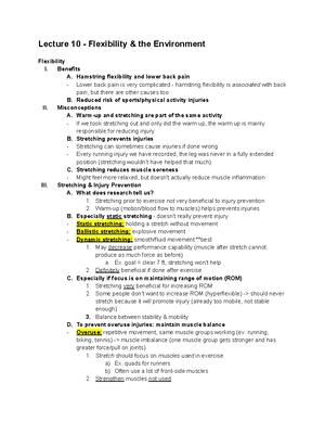 Lecture 11 - Lecture 11 Created Class KINES 100 Type Lecture Materials Reviewed Date Physical ...