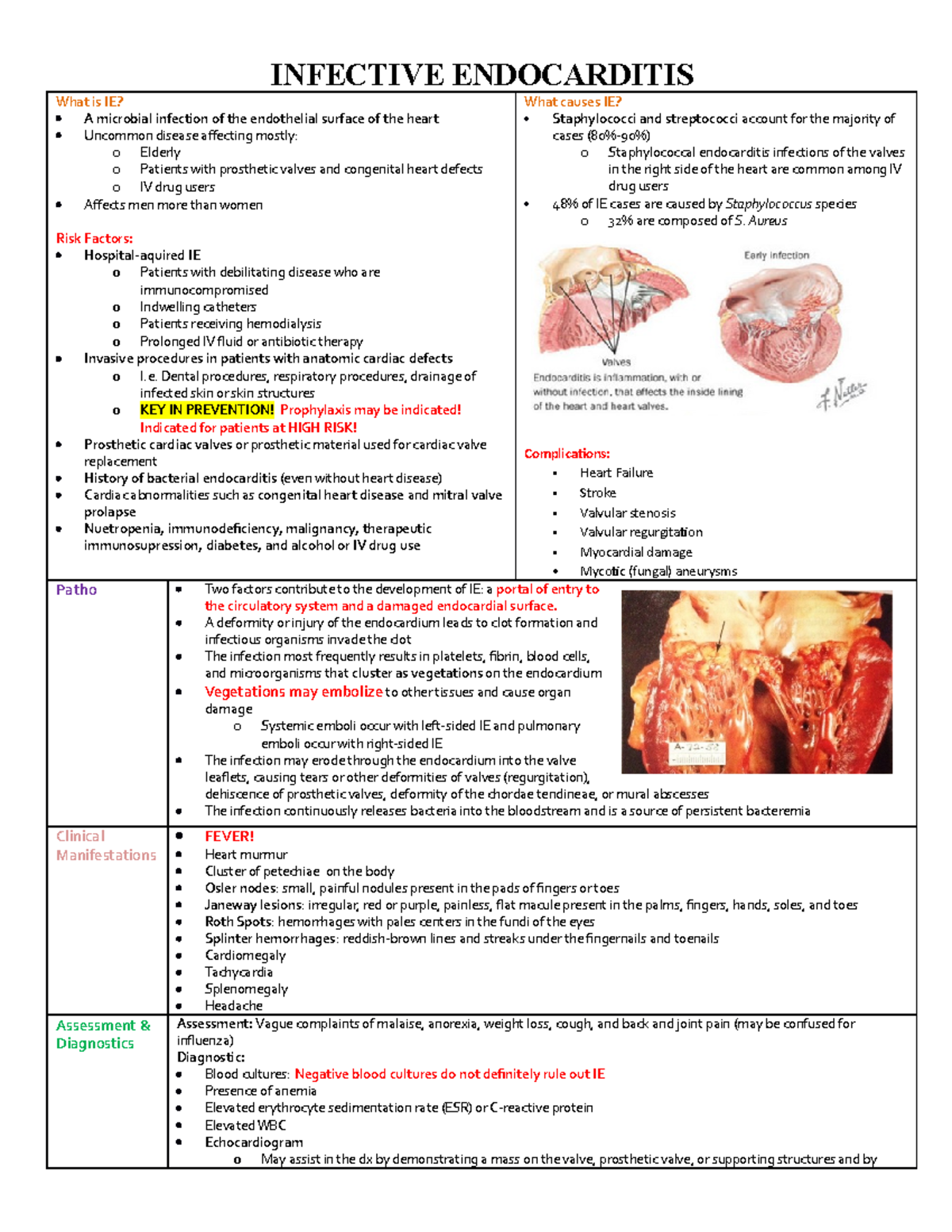 IE & RE - ie & re - INFECTIVE ENDOCARDITIS What is IE? A microbial ...