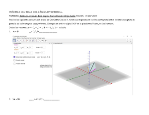 Resumen Calculo Vectorial unidad 1 - Tecnológico Nacional de México Instituto Tecnológico de ...