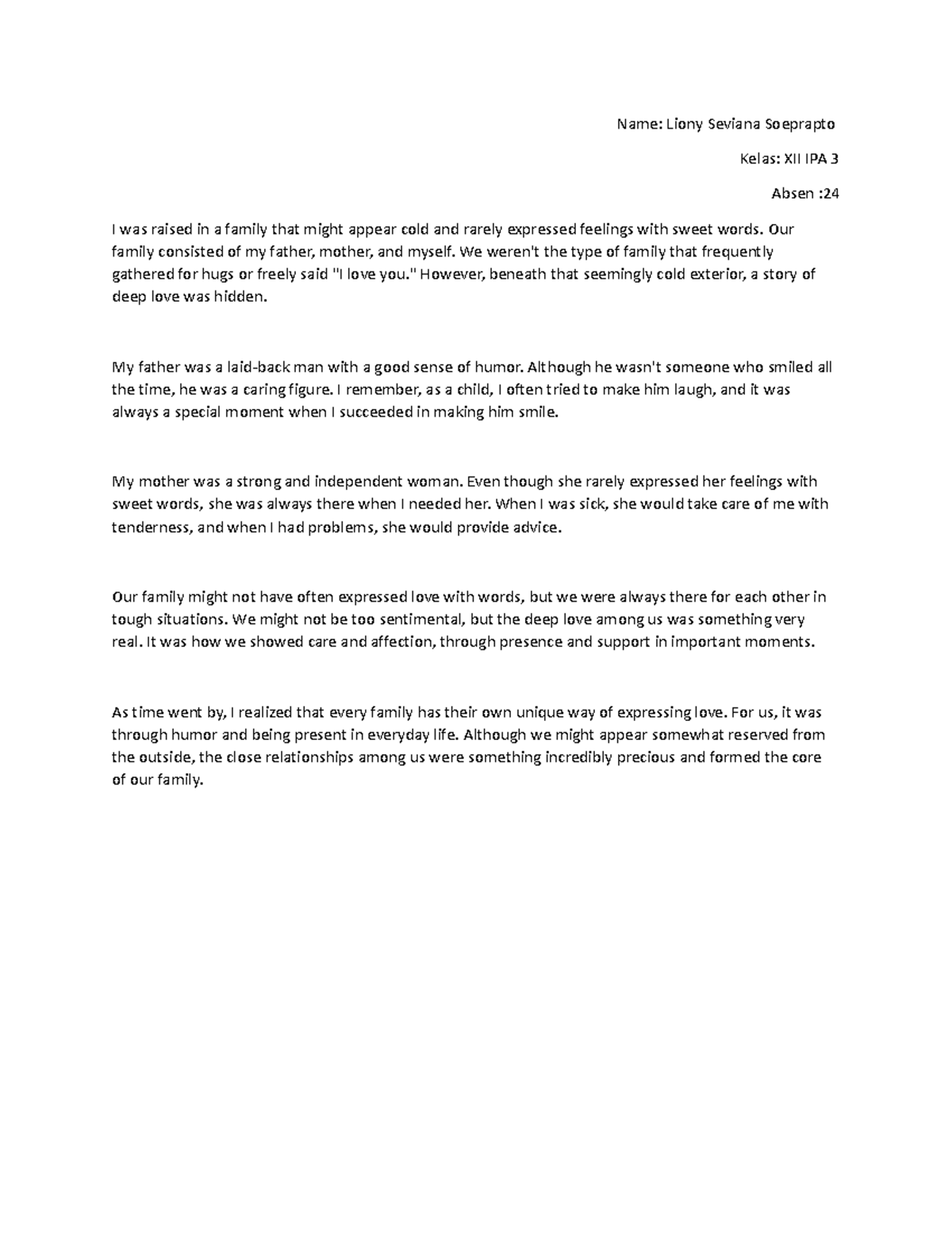 Culture unik keluarga - aen a - Zie Mij Niet mijn Stoornis - Name ...