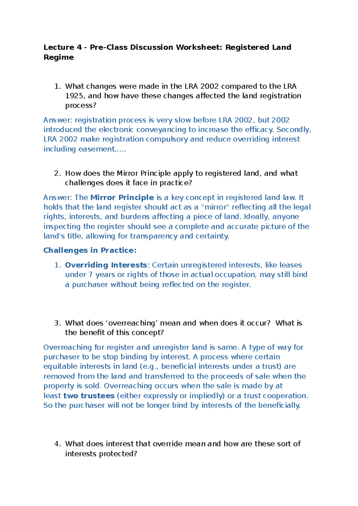 Lecture 4 - Discussion worksheet - Lecture 4 - Pre-Class Discussion ...