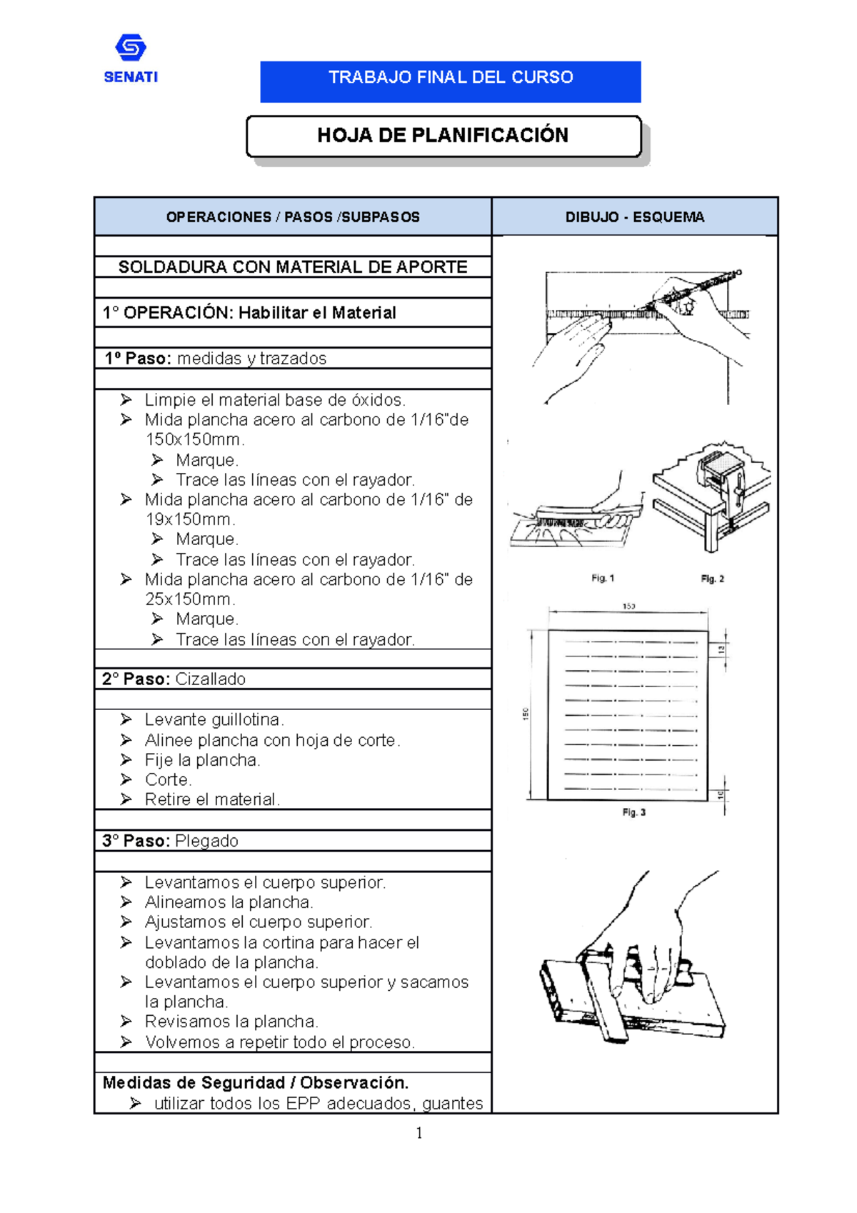 Hoja de proceso soldadura oxiacetilenica - OPERACIONES / PASOS ...