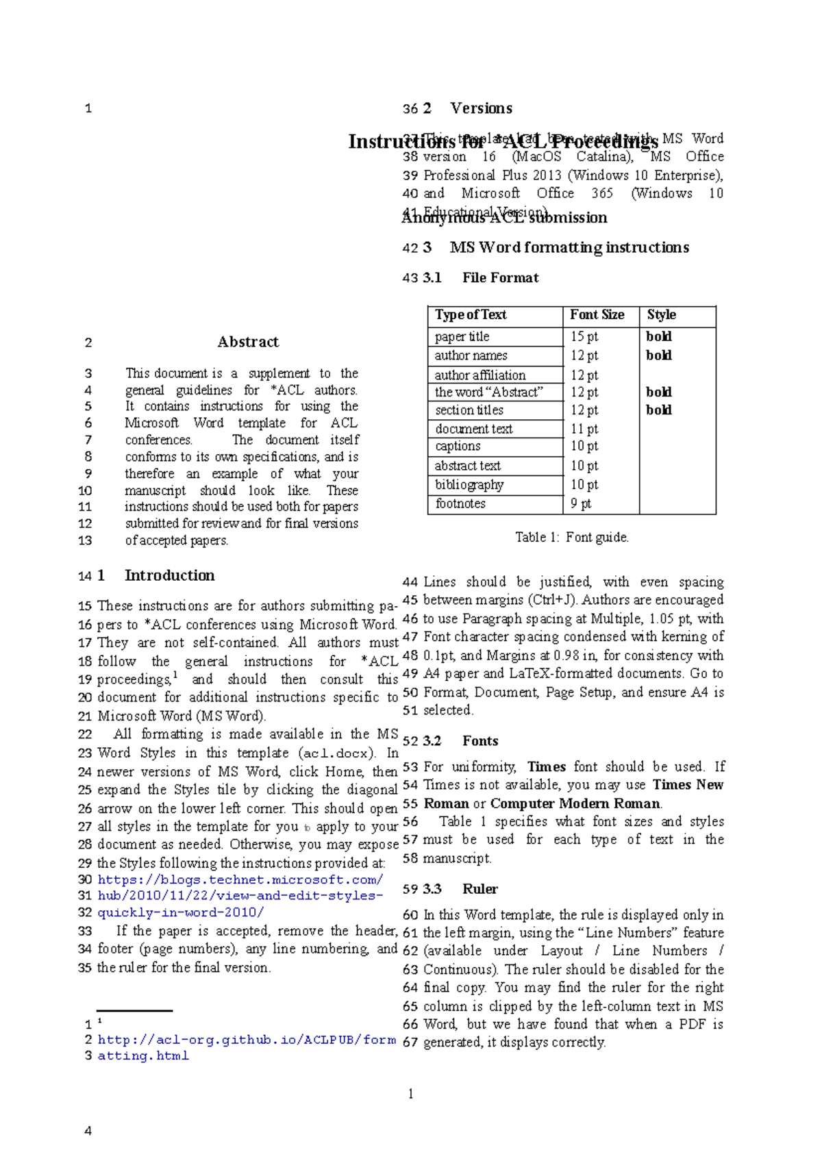Acl - ACL format - Instructions for *ACL Proceedings Anonymous ACL ...