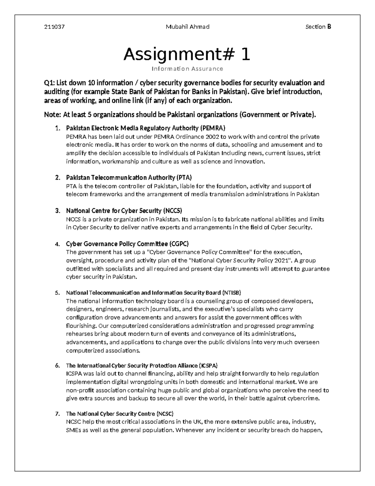 211037-Assignment#1 - Information security assignments for access ...