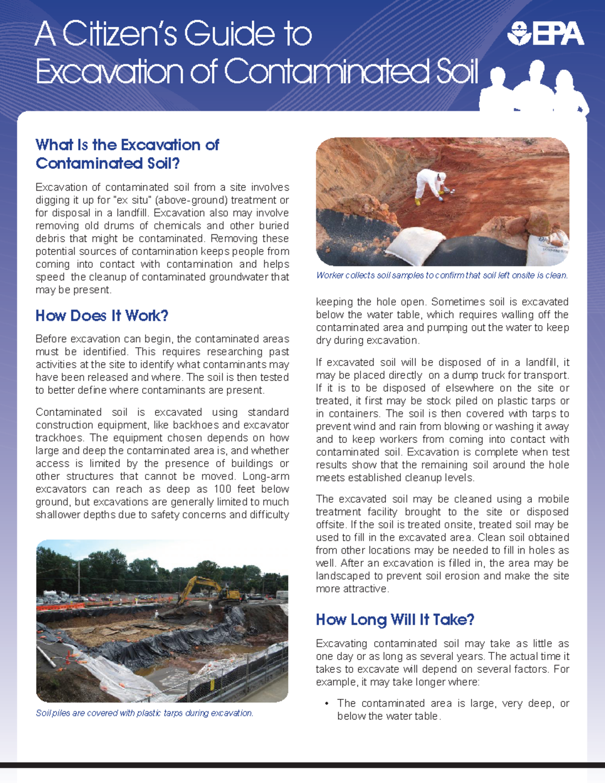 A citizens guide to excavation of contaminated soil - A Citizen’s Guide ...