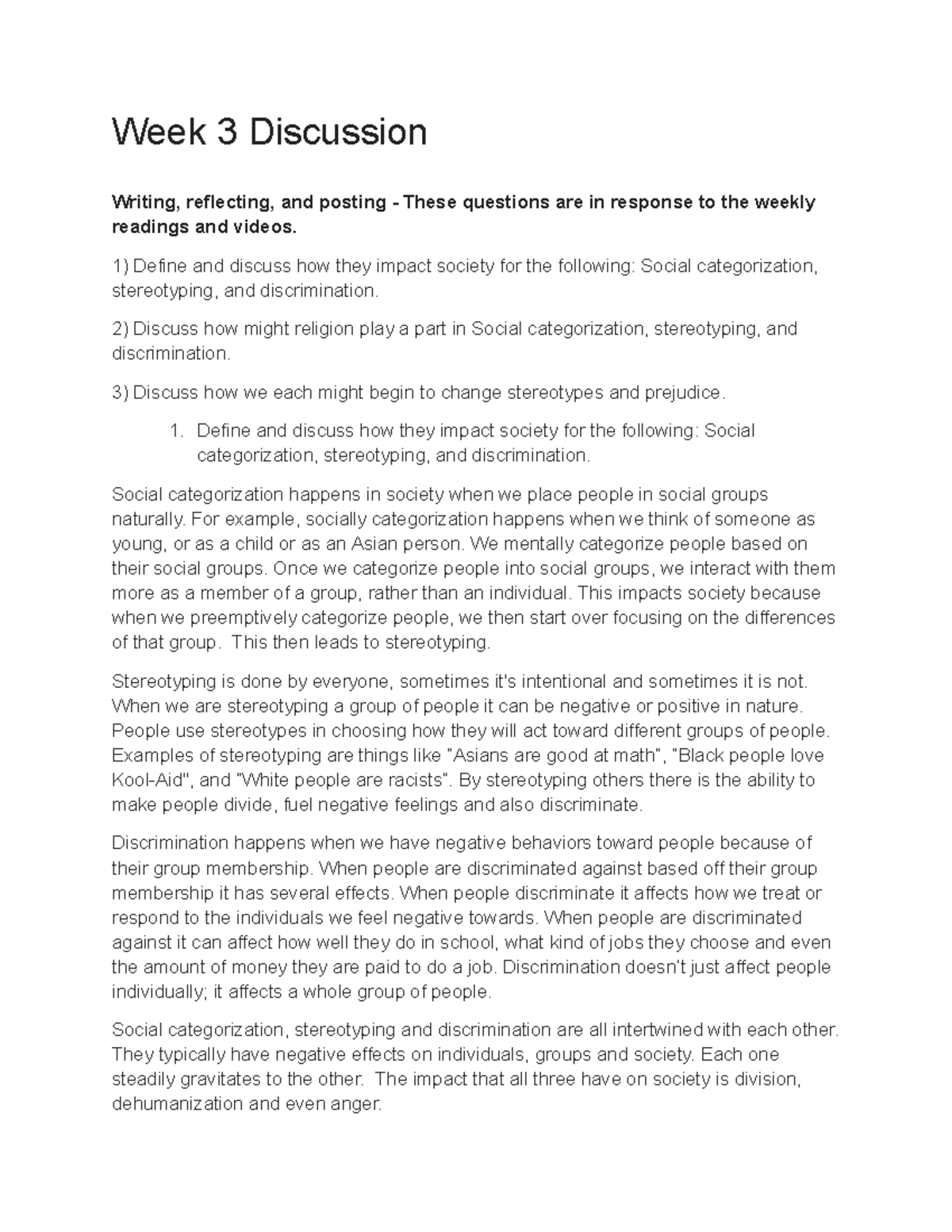 Week 3(1) - Google Docs - prompt included and can be count as essay - Week 3 Discussion 32 ...