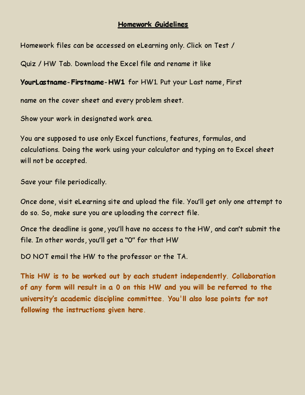 Quiz Test HW Guidelines - Homework Guidelines Homework files can be ...