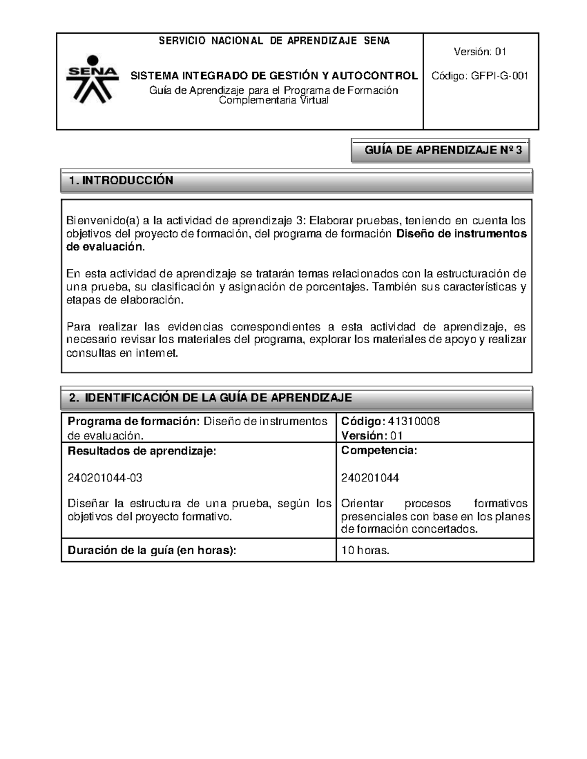 Guia de aprendizaje 3 - Diseño - SERVICIO NACION AL DE APRE ND IZAJE ...