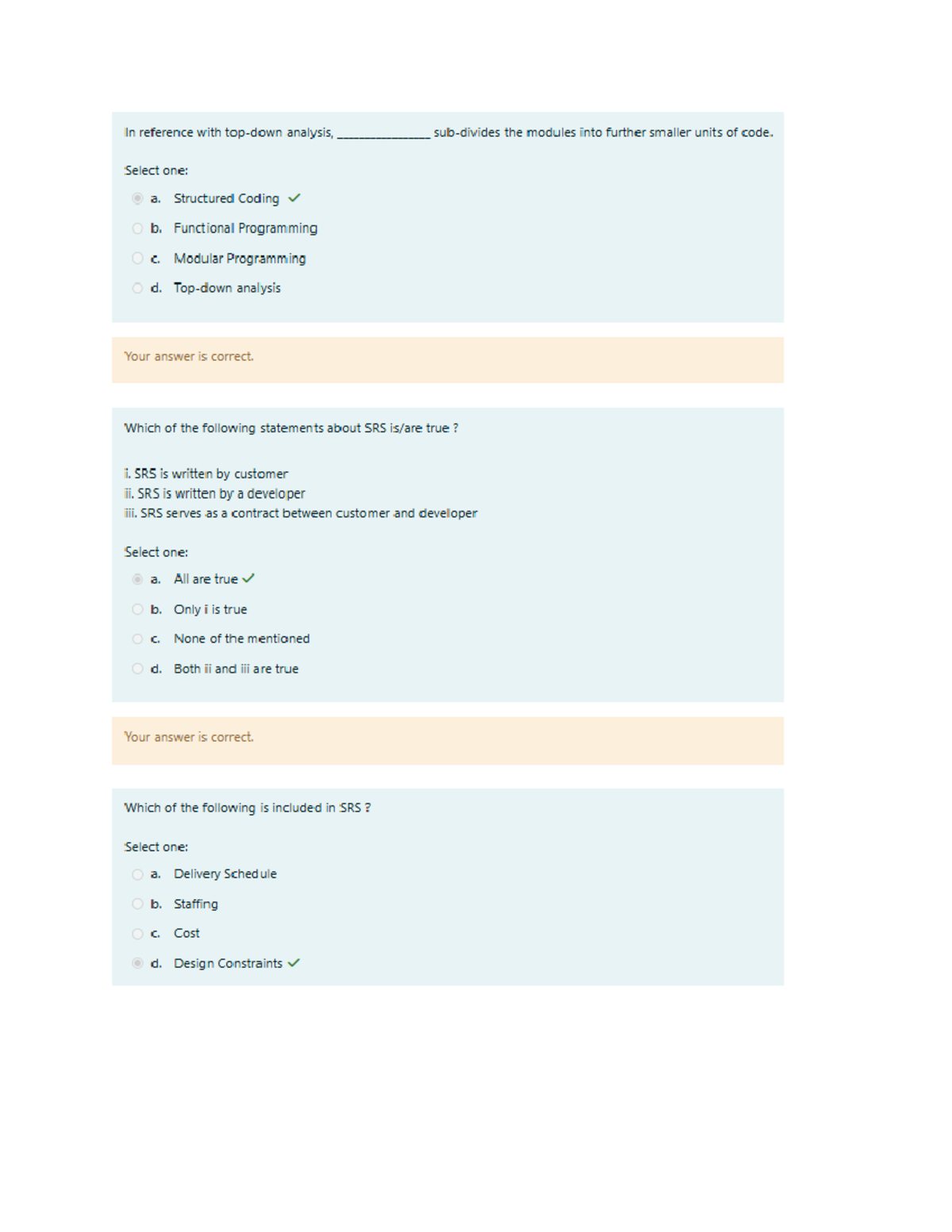 Software Engineering 1 Midterm Quiz 2 In Reference With Analysis The
