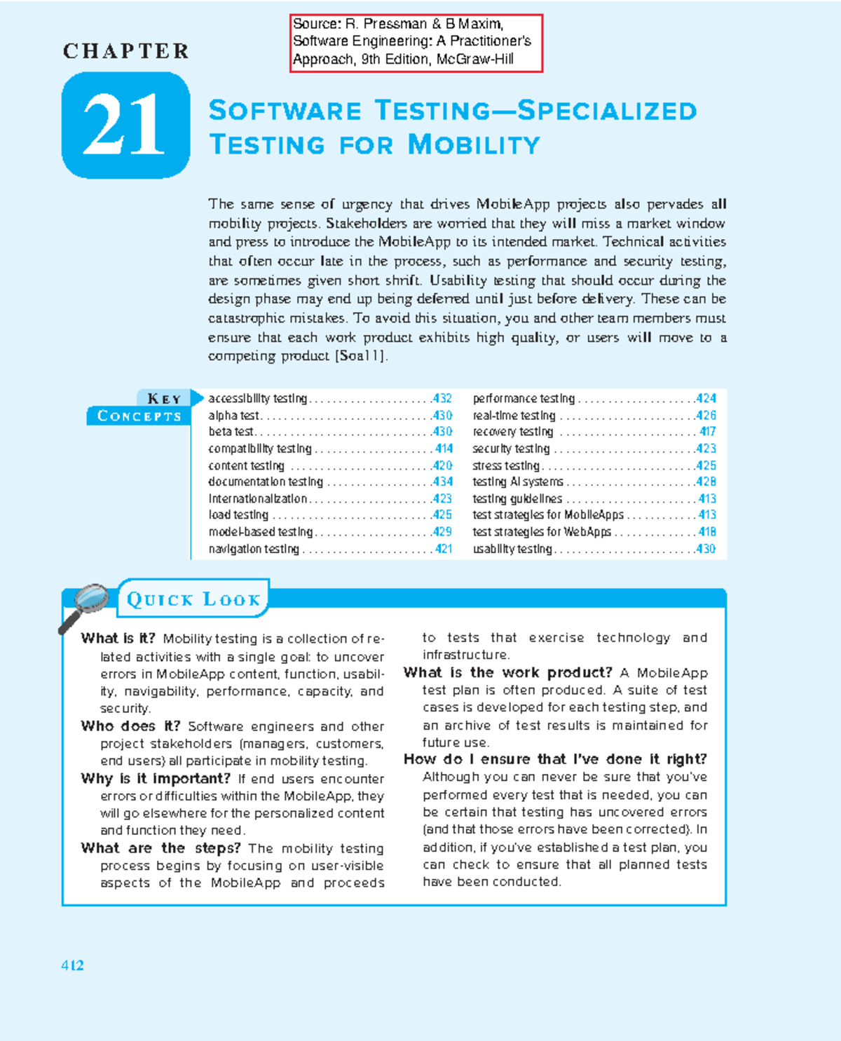 Software Testing and Formal Specifications-03 - 412 C H A P T E R 21 ...