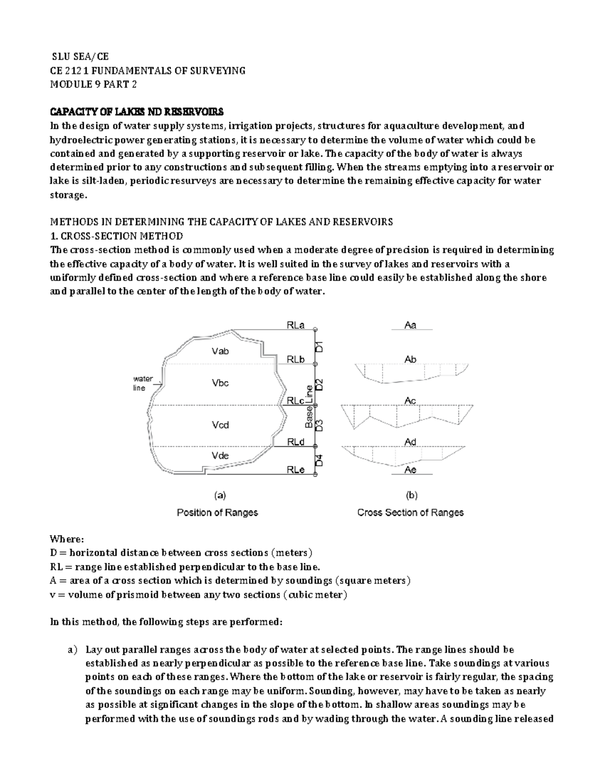 Measurement OF Stream Discharge PART 2 - SLU SEA/CE CE 2121 ...