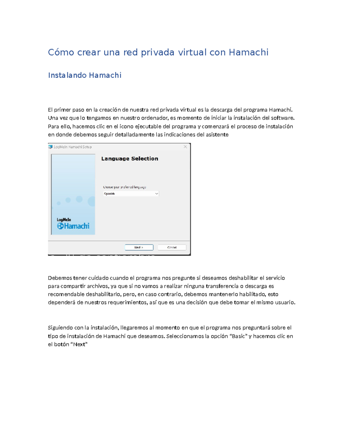 Cómo crear una red privada virtual con Hamachi - Cómo crear una red ...