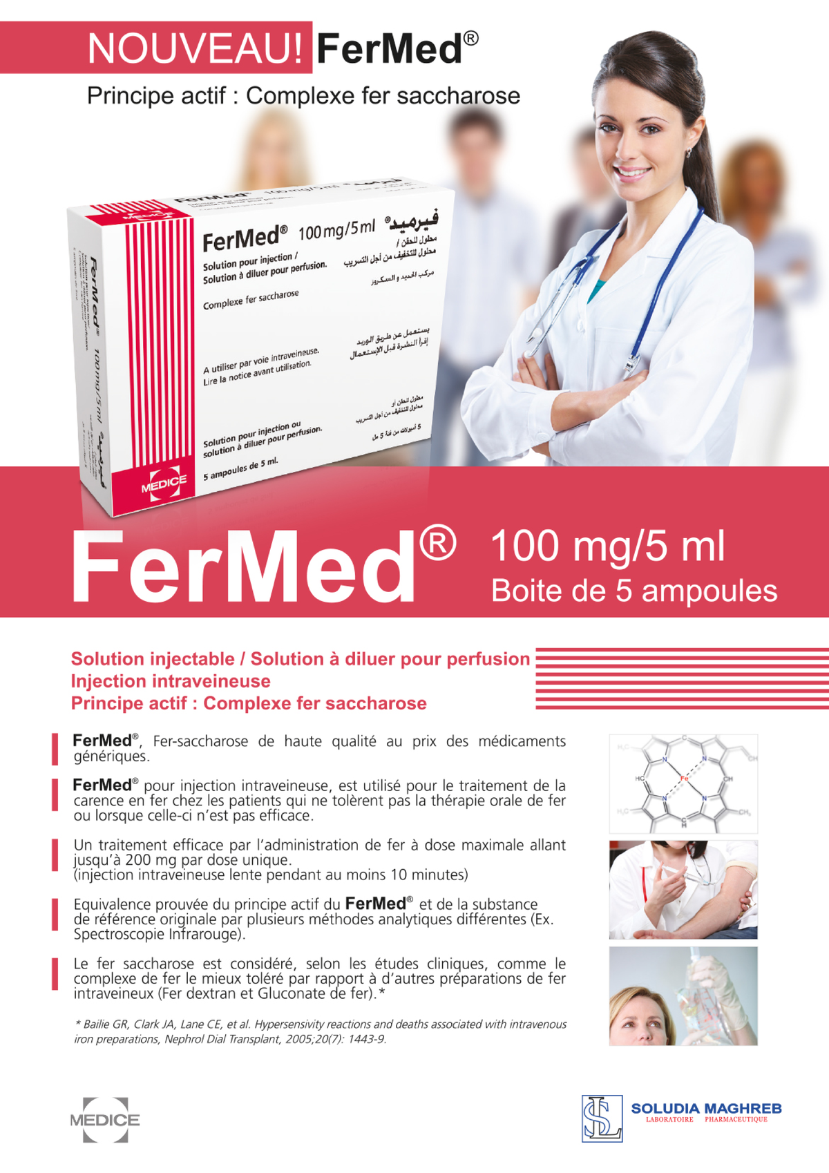 Fermed - NOUVEAU! FerMed R Principe actif : Complexe fer saccharose ...