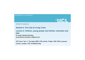 Lecture 4 - costs - Summary of lecture/week 4 reading ####### A firm ...