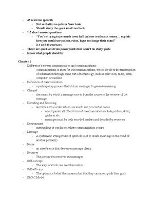 COMM101 Notes 15 - DEFINING ORGANIZATIONAL COMMUNICATION What is ...