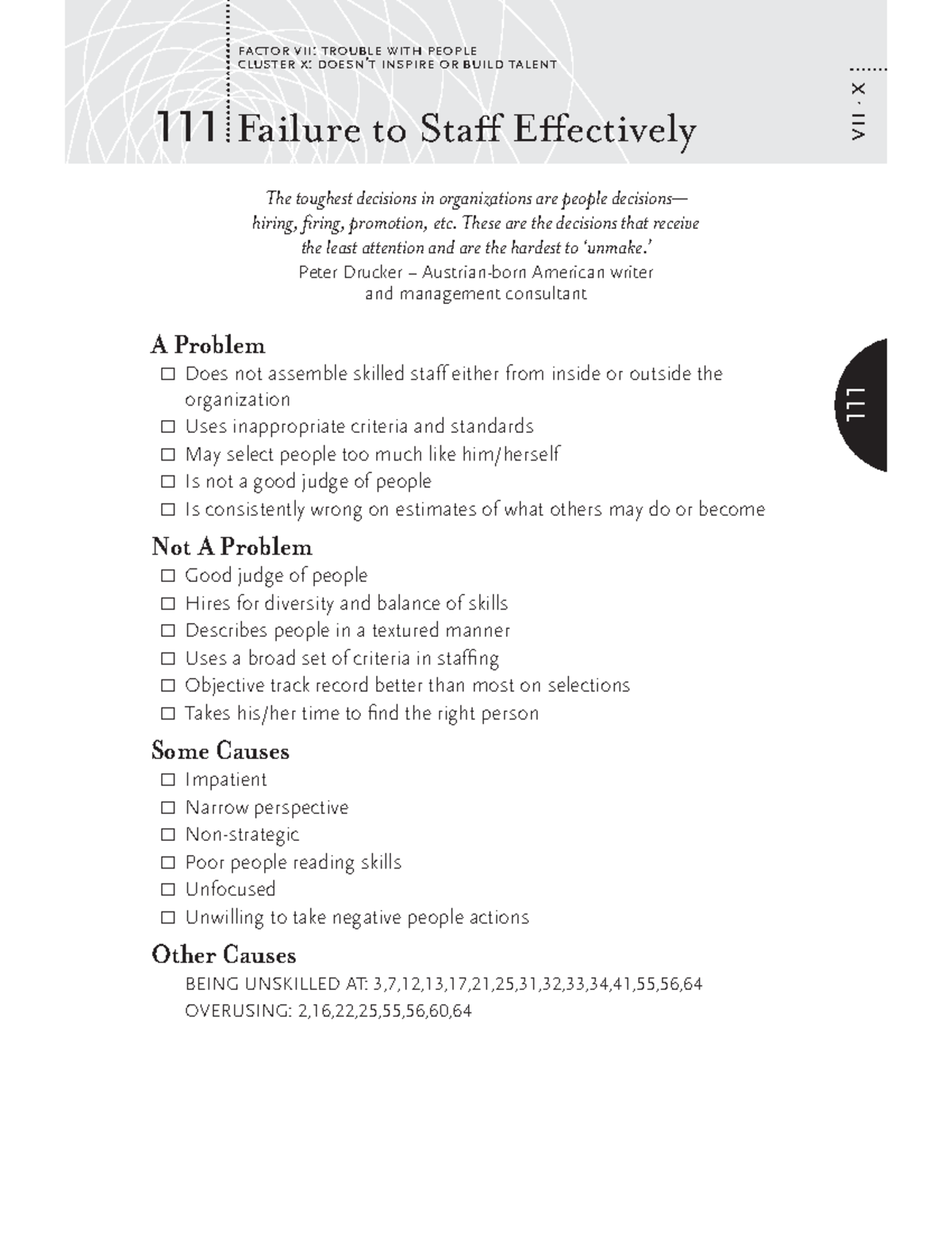 Failure to Staff Effectivelyment - These are the decisions that receive ...