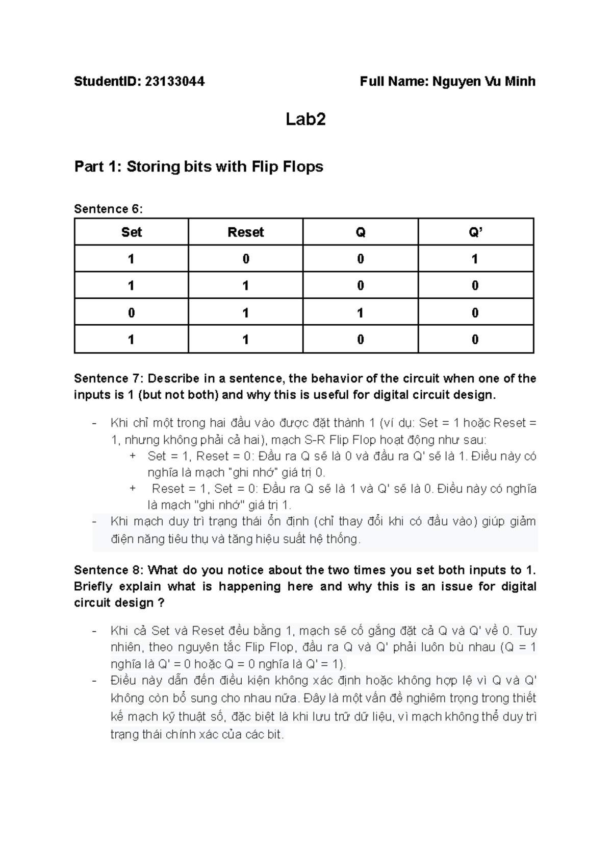 Lab2 23133044 Nguyen Vu Minh - StudentID: 23133044 Full Name: Nguyen Vu Minh Lab Part 1: Storing ...