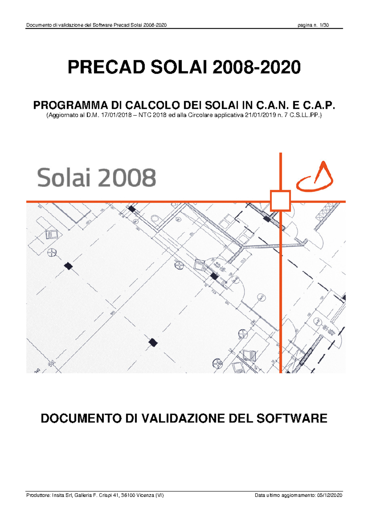 Precad Solai 2008 2020 Documento Validazione Software Solai Can Cap Rev ...
