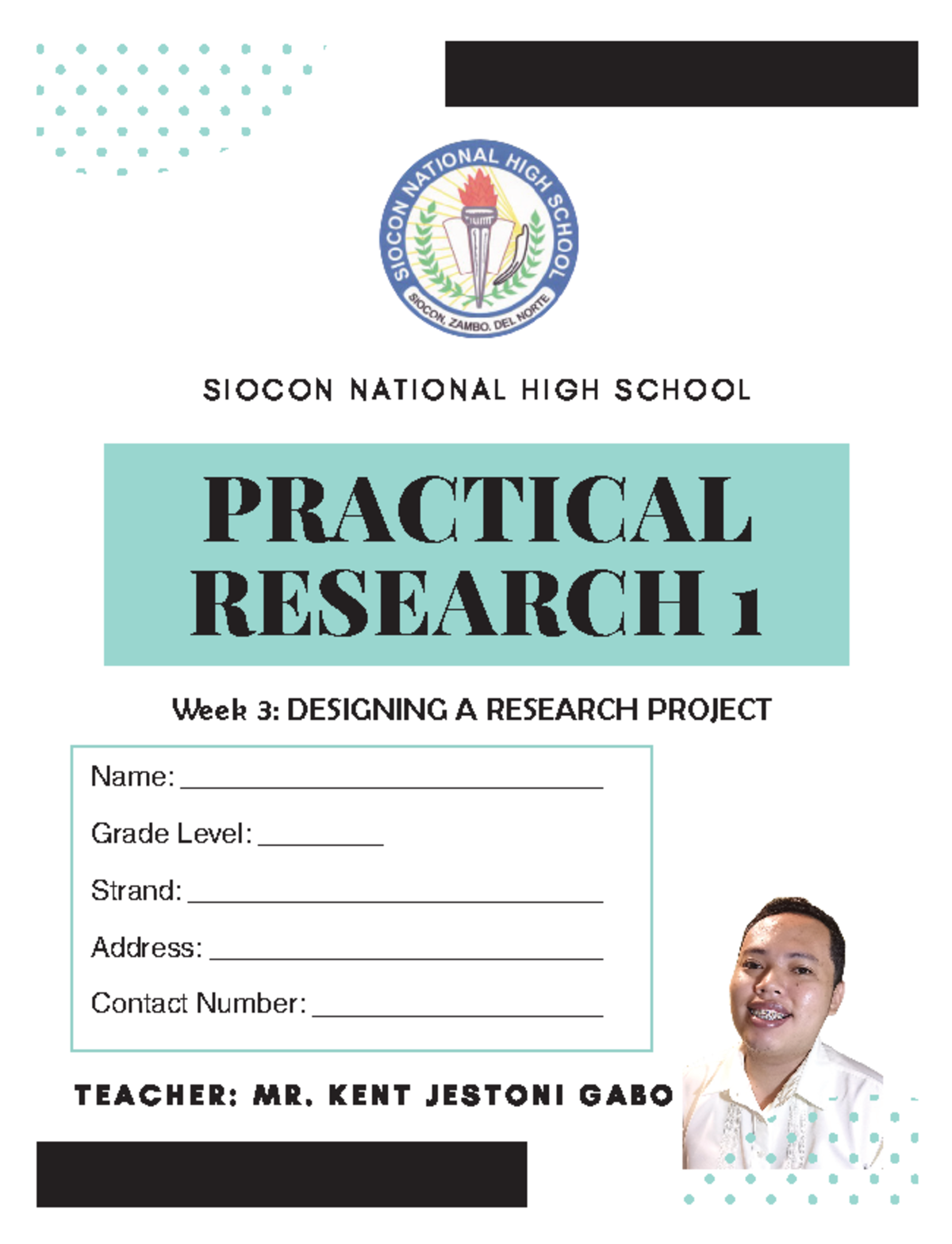 Research-1 - Information - T E A C H E R : M R. K E N T J E S T O N I G ...