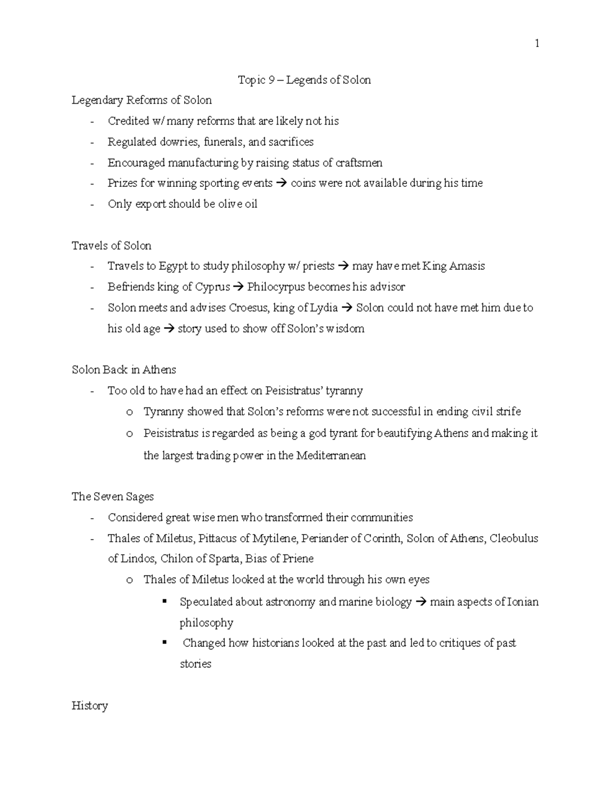 Topic 9 - Legends of Solon - 1 Topic 9 – Legends of Solon Legendary ...