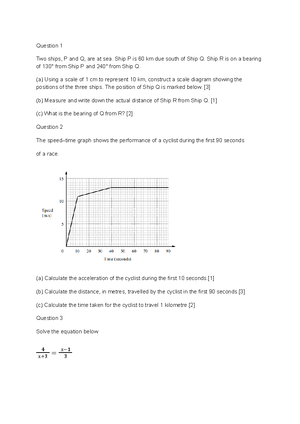 Maths JCE 2016 Paper 2 - introductory to mathematics - Studocu