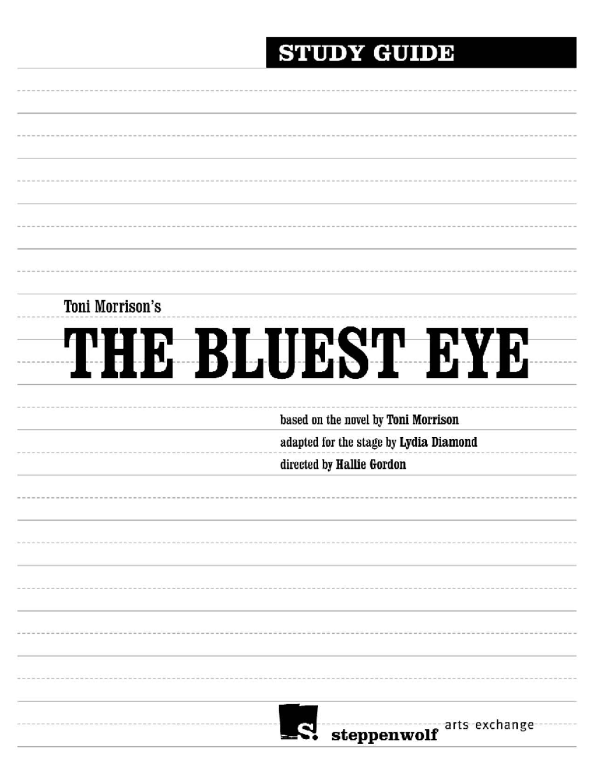 61216207 Bluest Eye Study Guide - ####### The Bluest Eye is the story ...