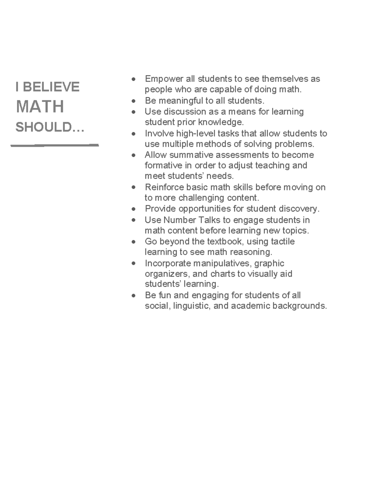 309641599-math-philosophy - Empower all students to see themselves as ...