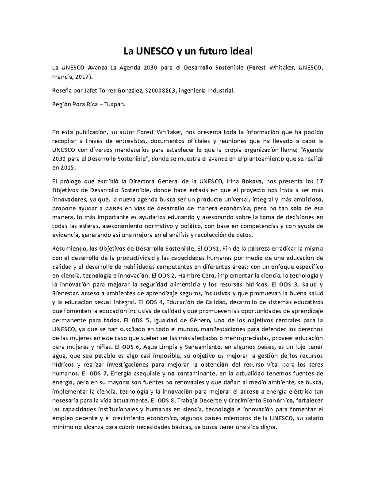 ACT09 Jafet Torres - Apuntes de la materia de Lectura y escritura de ...