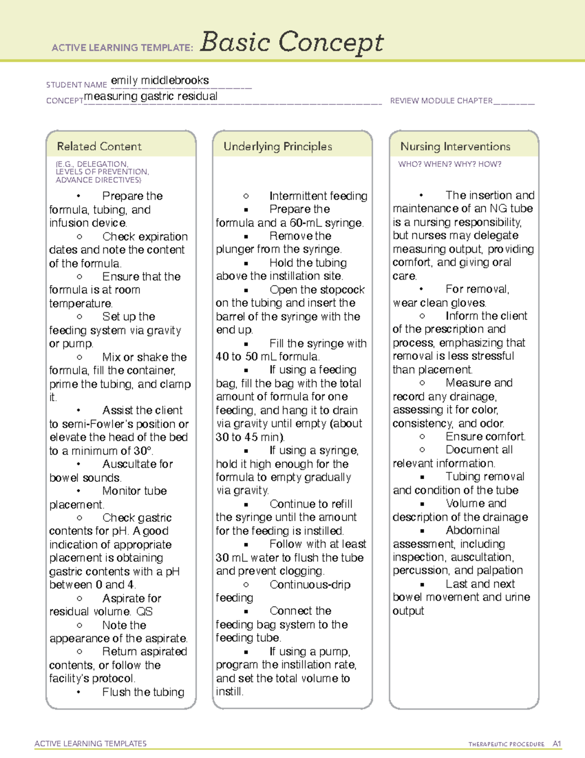 Active Learning Template Basic Concept-10 - NUR 372 - ACTIVE LEARNING ...