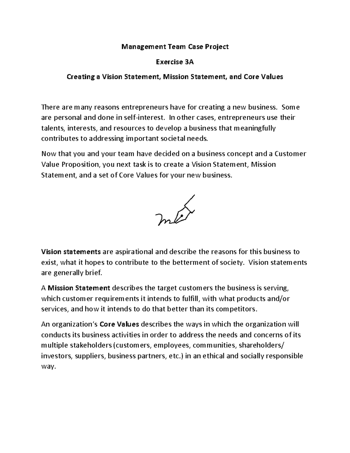 Exercise 3 A B - Individual - Management Team Case Project Exercise 3A ...