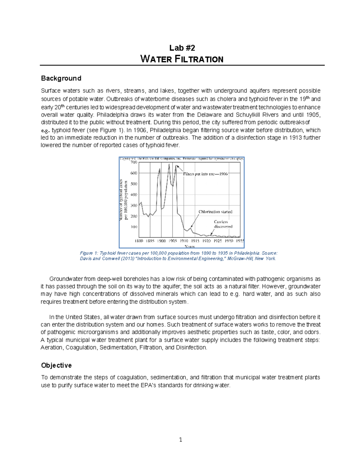 Water Filtration Lab - 1 Lab WATER F ILTRATION Background Surface ...