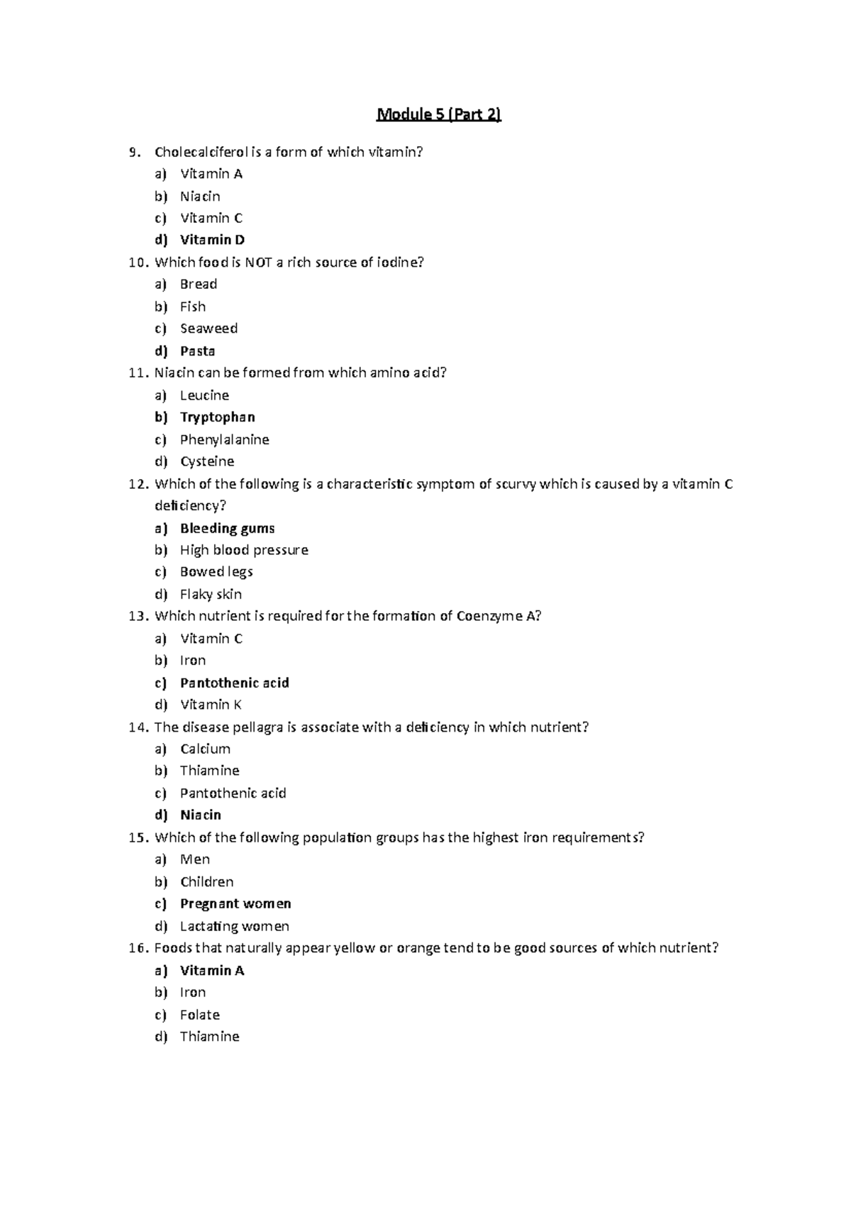 Module 5 Quiz part 2 - Quiz 5 (part 2) - Module 5 (Part 2 ...
