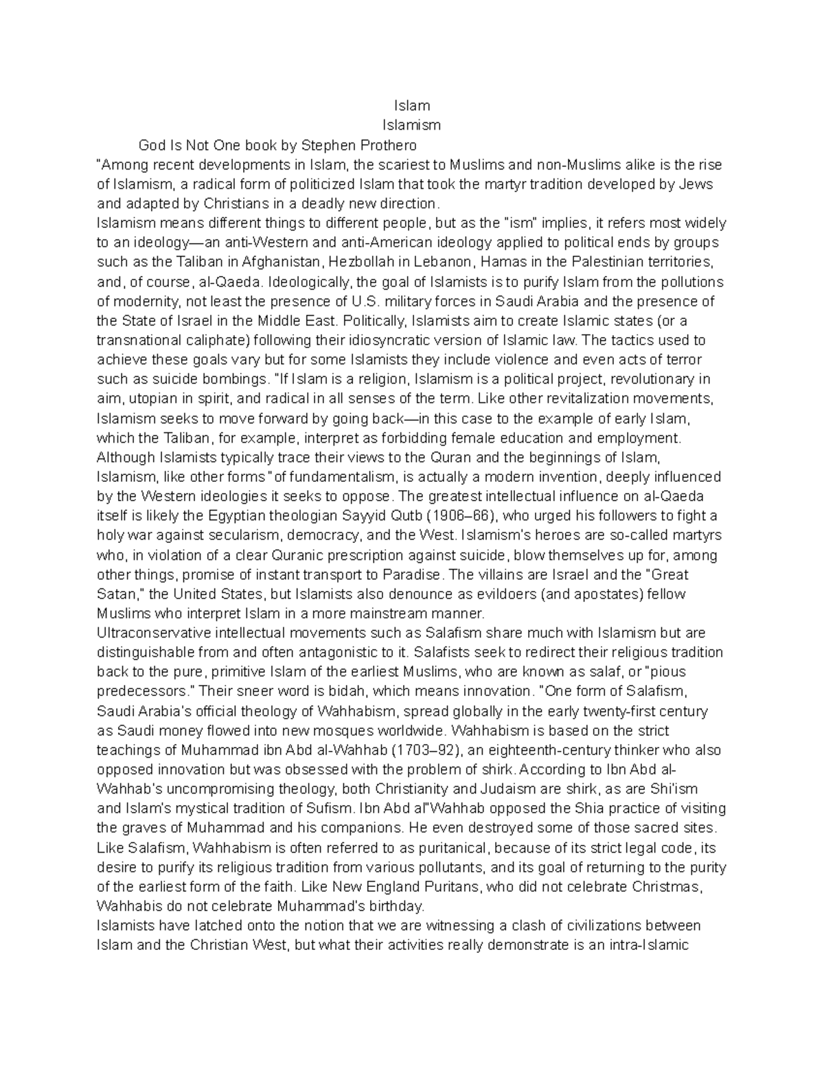 Islam 19 - God is not one - Islam Islamism God Is Not One book by ...