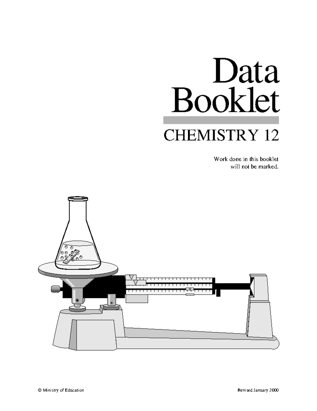 Chemdb - Notes - © Ministry of Education Revised January 2000 Data ...