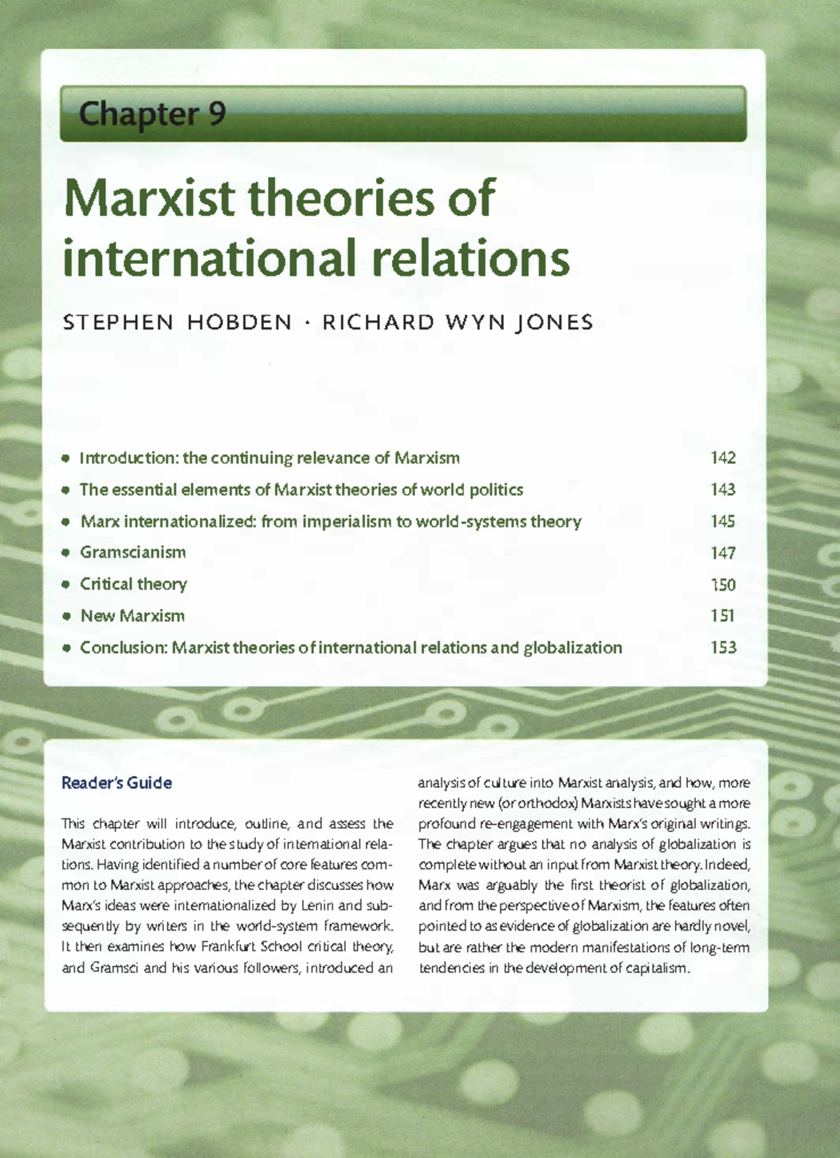 Hobden Wyn Jones 2014 ch9 - M arxi st th eo ri es of i nte rnati o n al ...