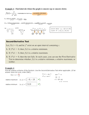 MATH121 Concavity and 2nd Derivative Example Problems - Example 1 ...