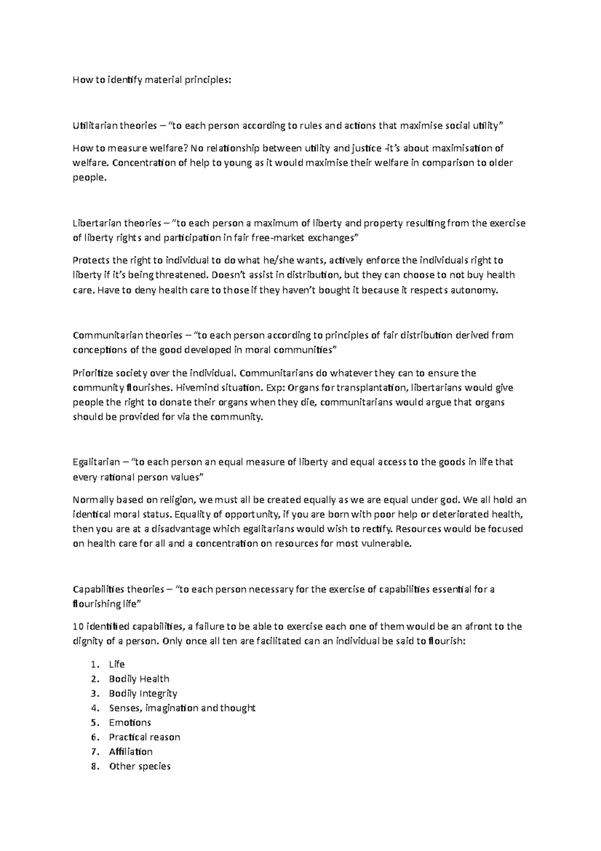 Bioethics Ramblings - How to identify material principles: Utilitarian ...