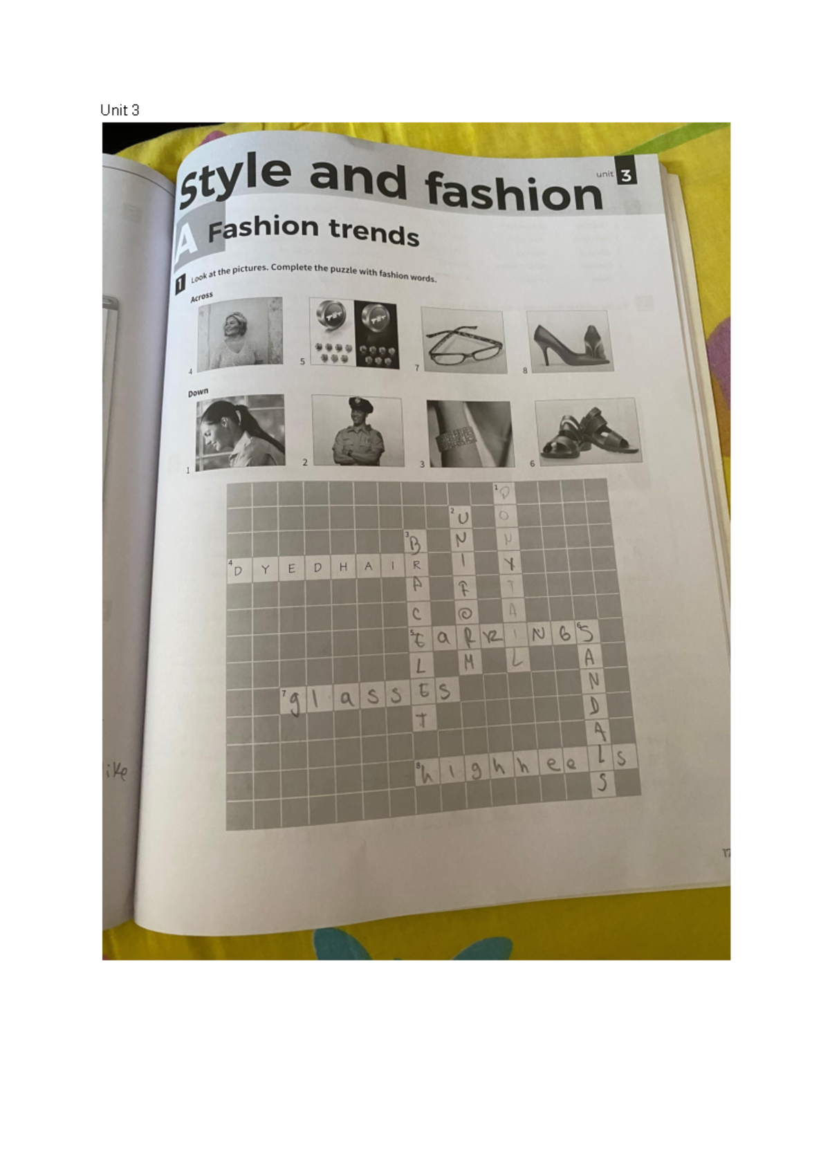 Workbook unit 3,4 - it 3 style and fashion unit 3 A Fashion trends 1 ...