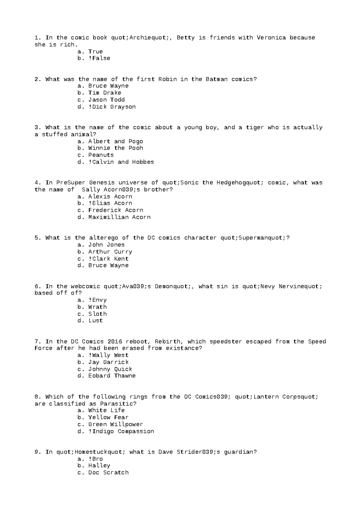 URBN229 Observation Spring 2020 3 - In the comic book quot;Archiequot ...