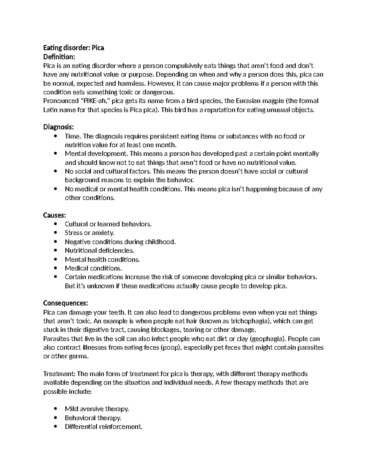 Eating disorder- Human BODY - Eating disorder: Pica Definition: Pica is ...