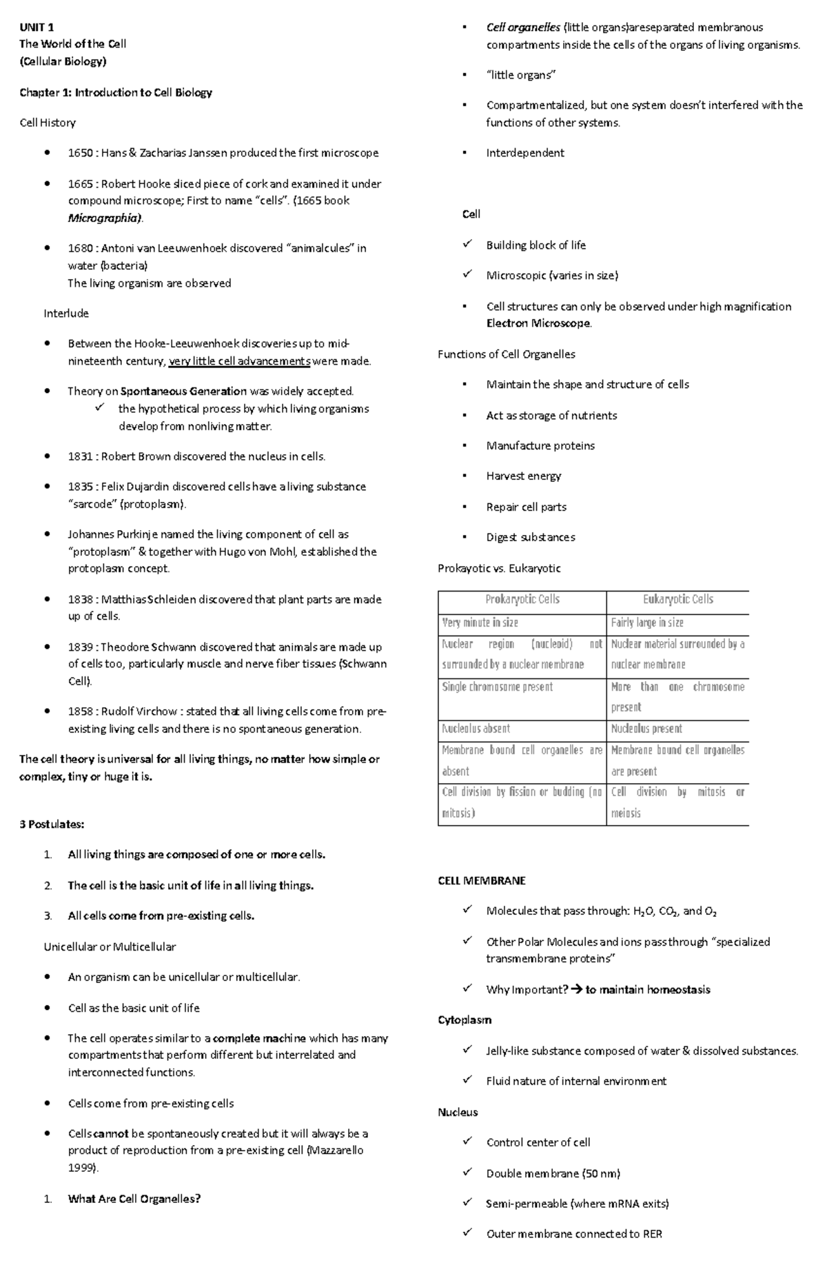 Lecture Notes in General Biology - Senior High School STEM 11 General ...