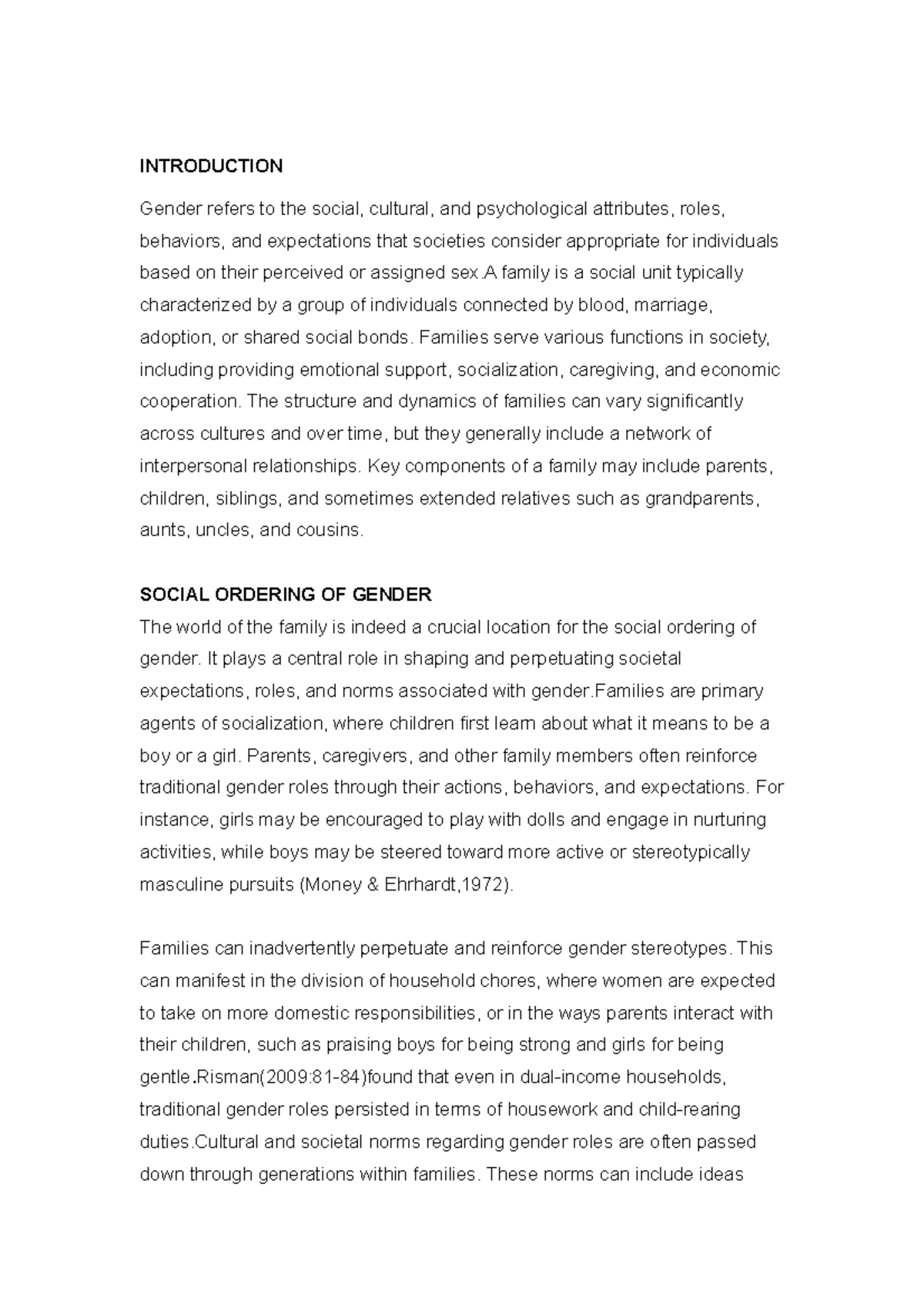 Activity 2 Mbobo - INTRODUCTION Gender refers to the social, cultural ...