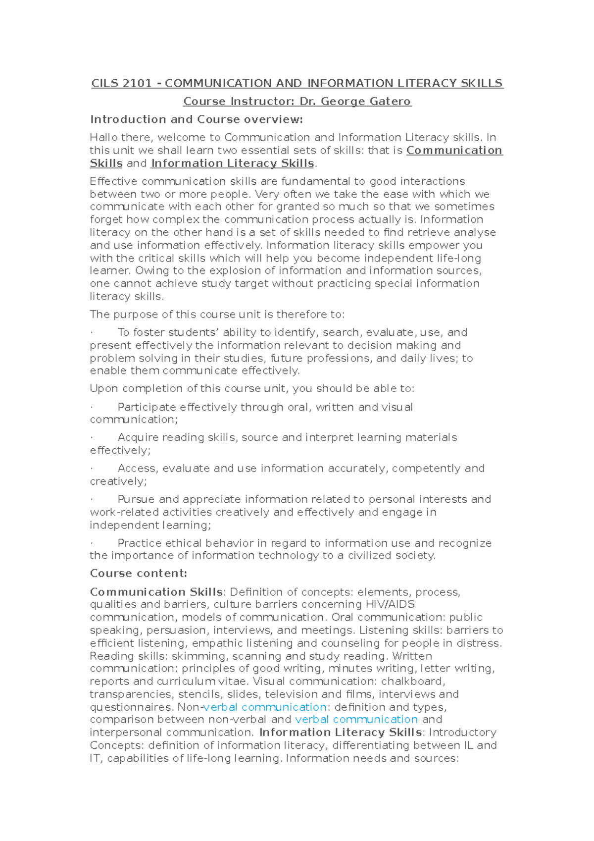 Sodel tempt - NHHHH - CILS 2101 - COMMUNICATION AND INFORMATION ...