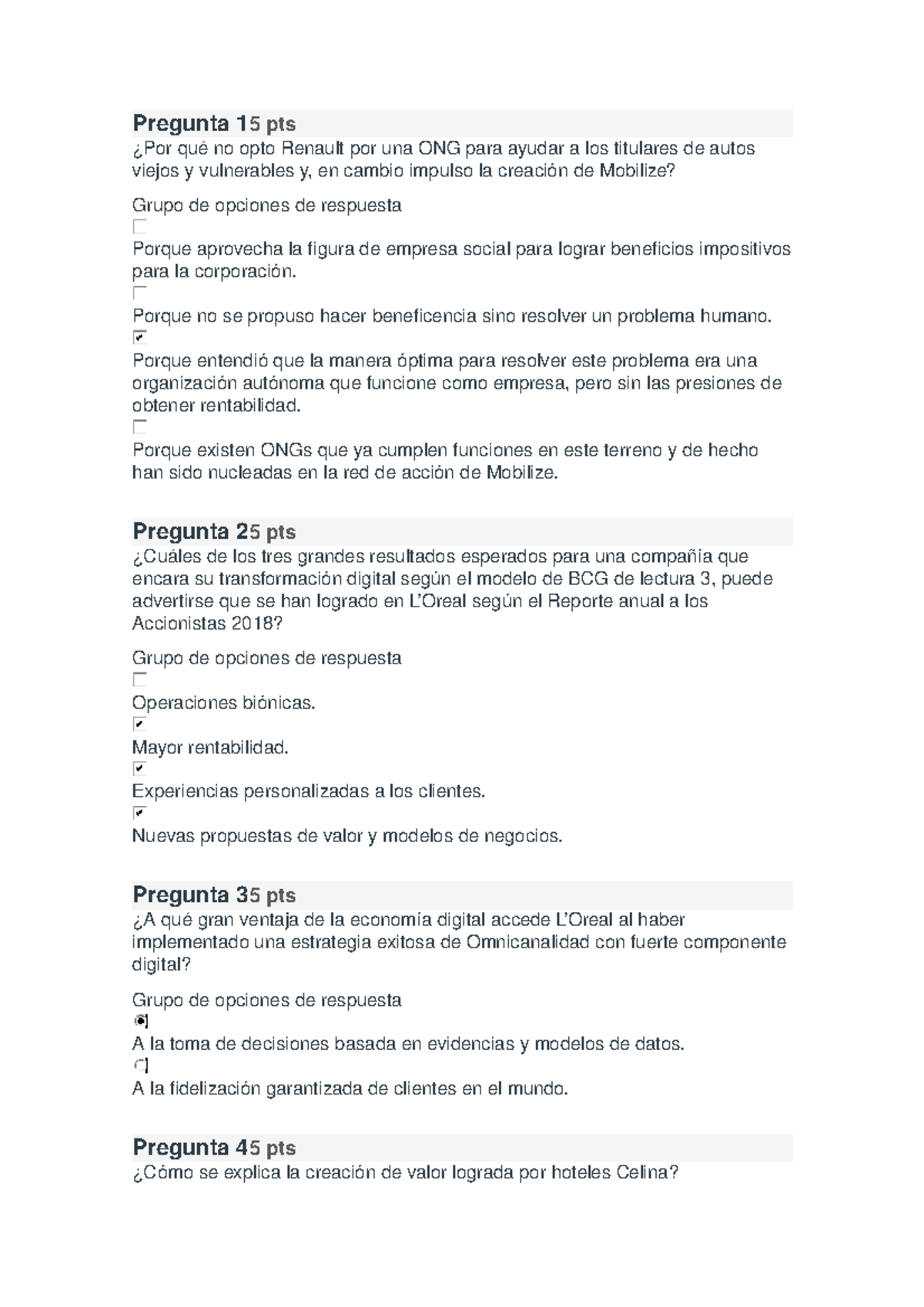 TP 2- Tecnologia s, Humanidades y Moledos Globales - Pregunta 15 pts ¿Por qué no opto Renault ...