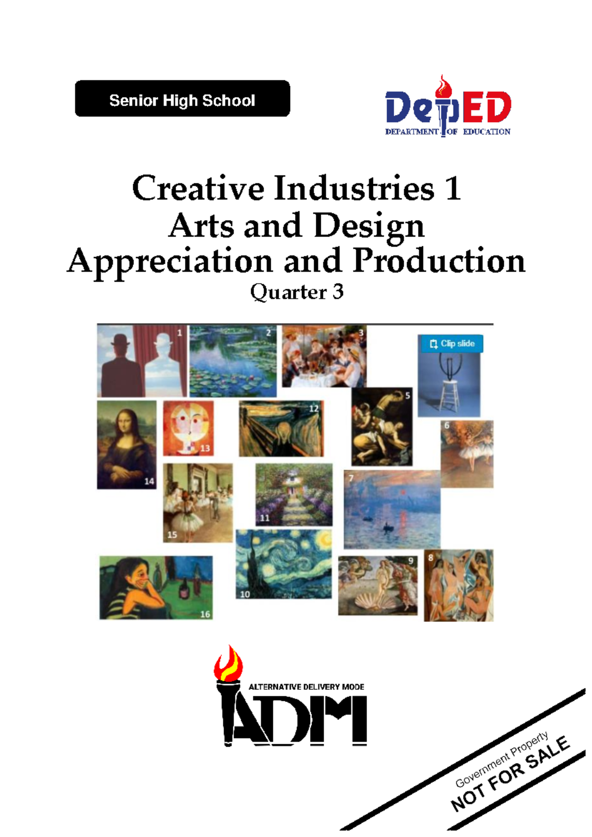 Creative Industries 1 module 1 - Senior High School Creative Industries ...