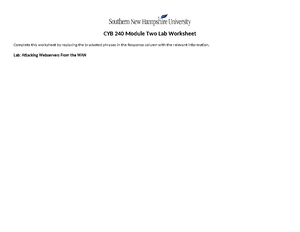 CYB 320 Project one stepping stone Michael Lara - Michael Lara CYB 320 ...