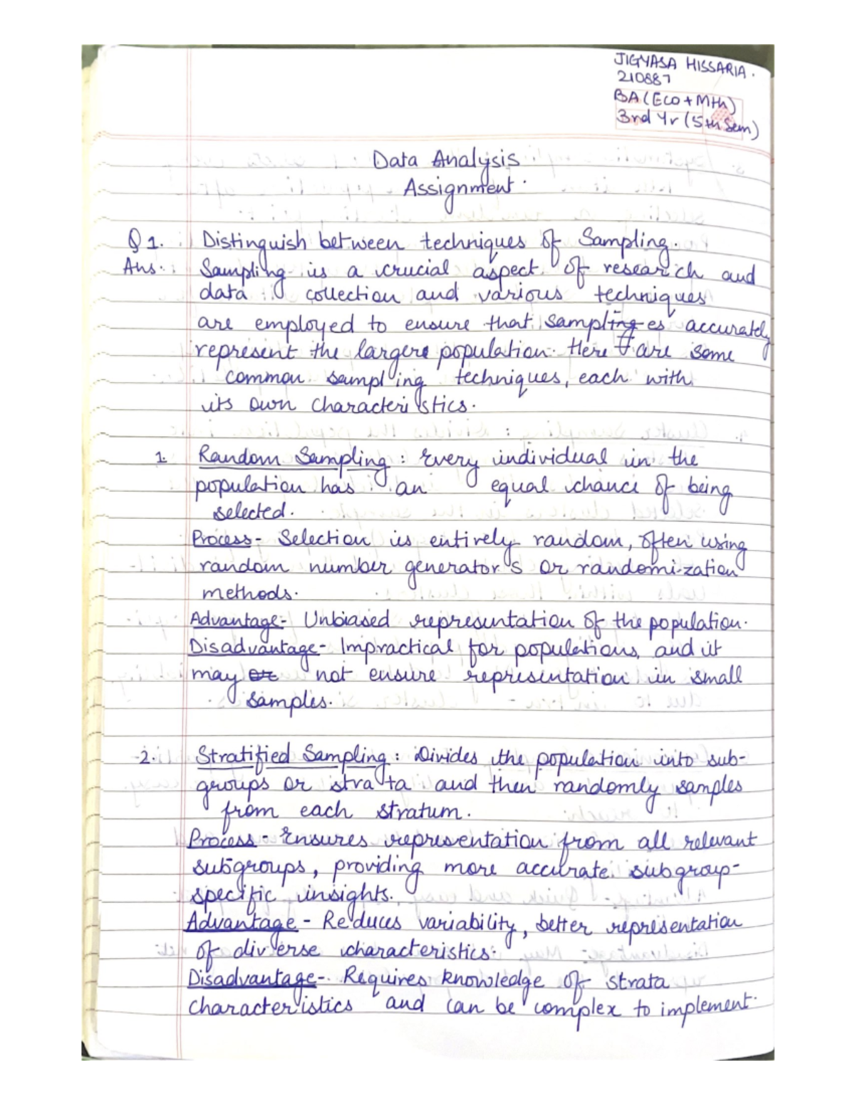 Data Analysis - BA 501 - Studocu